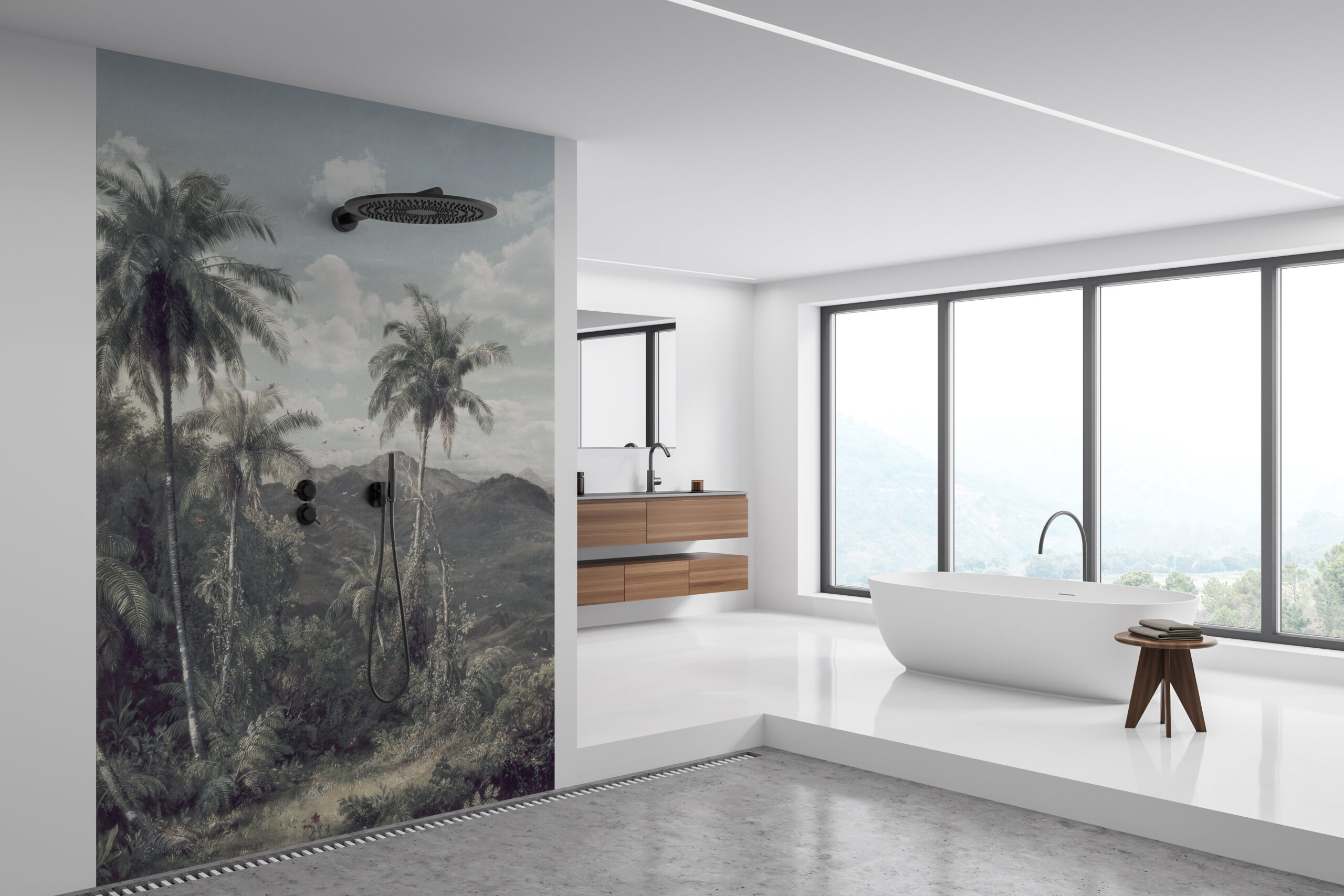 Komar The Exotic Land Mural - Direct Paint