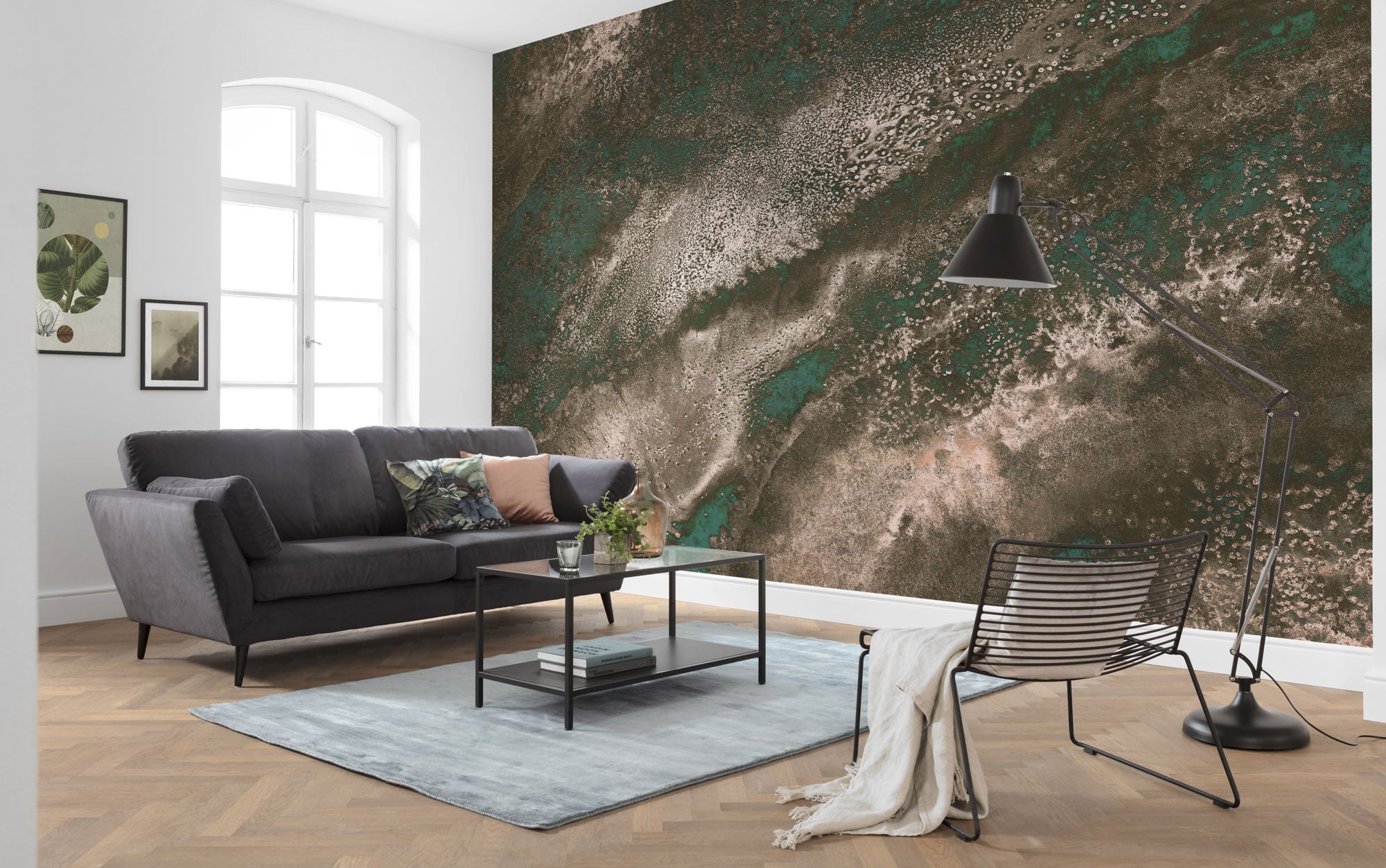 Komar Molten Copper Mural - Direct Paint