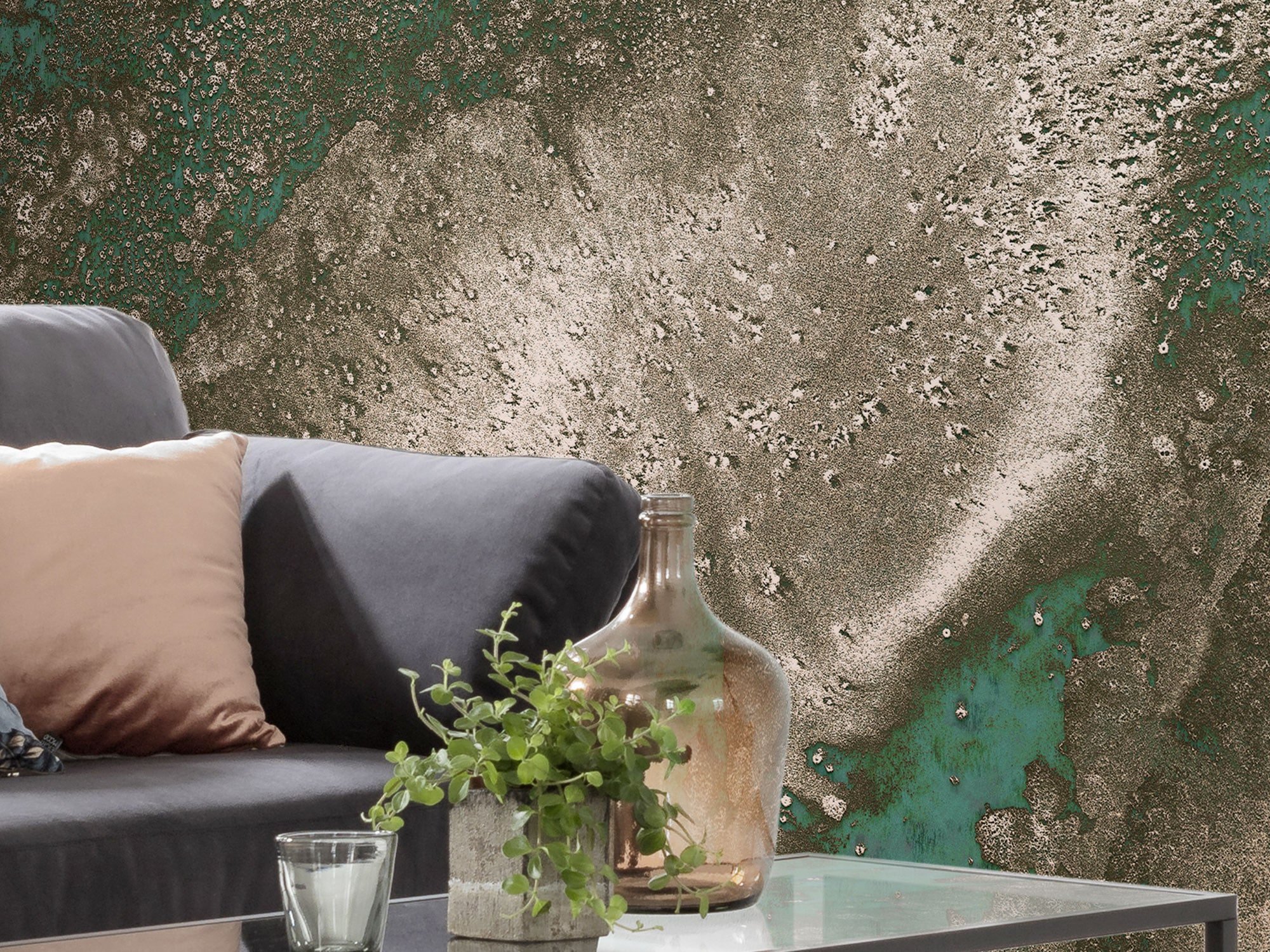 Komar Molten Copper Mural - Direct Paint